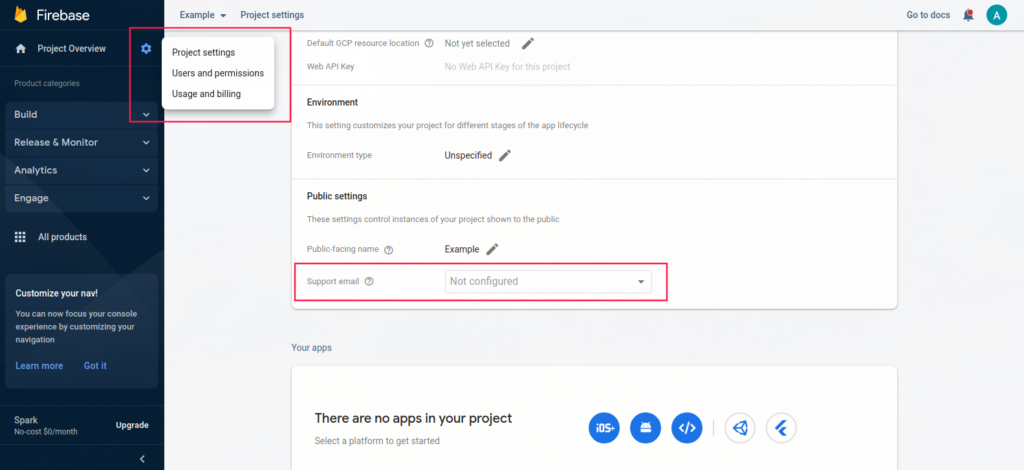 Firebase Configuration | Frezka