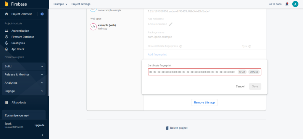Firebase Configuration | Frezka