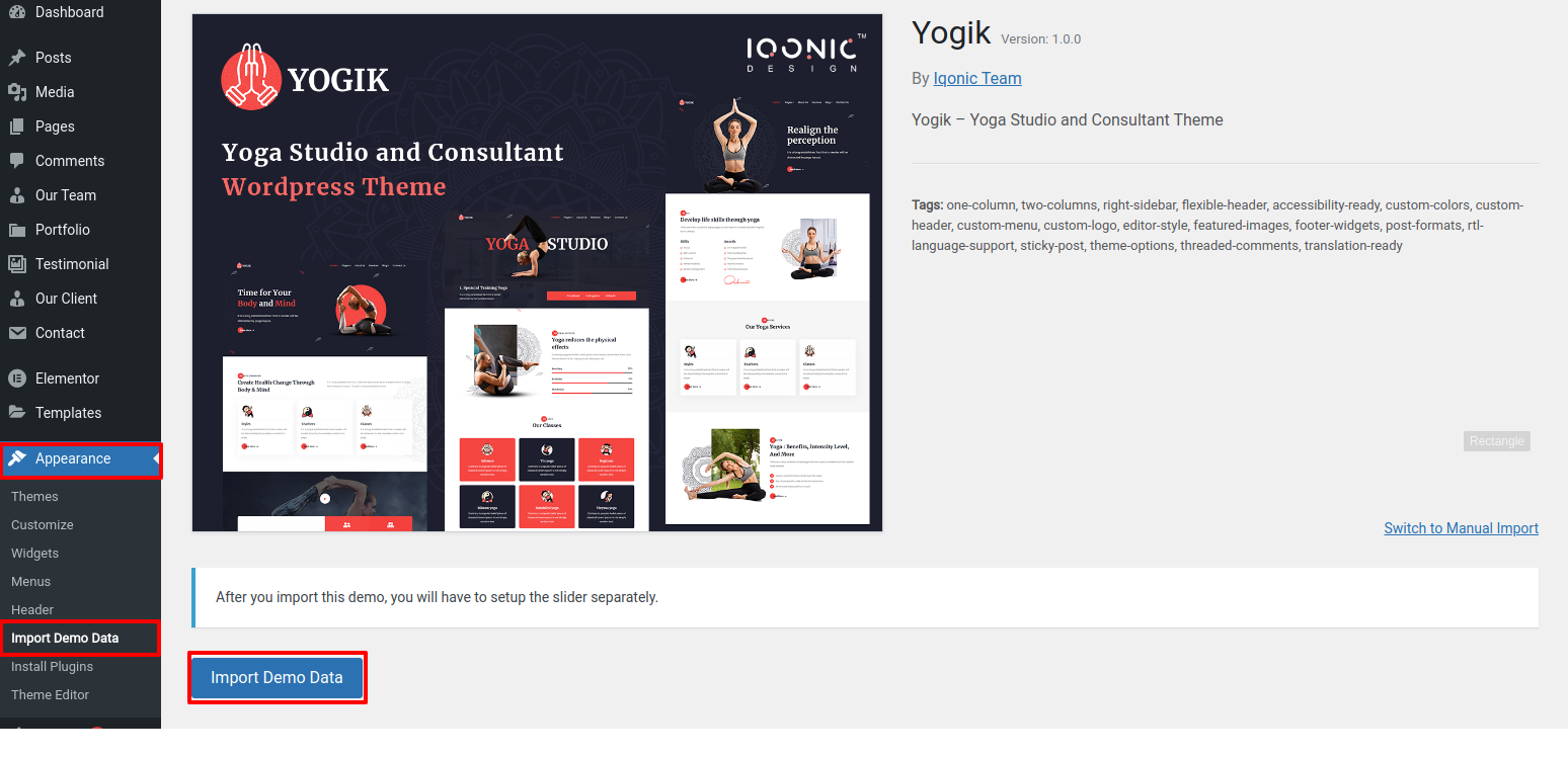 Yogik - Responsive WordPress Theme